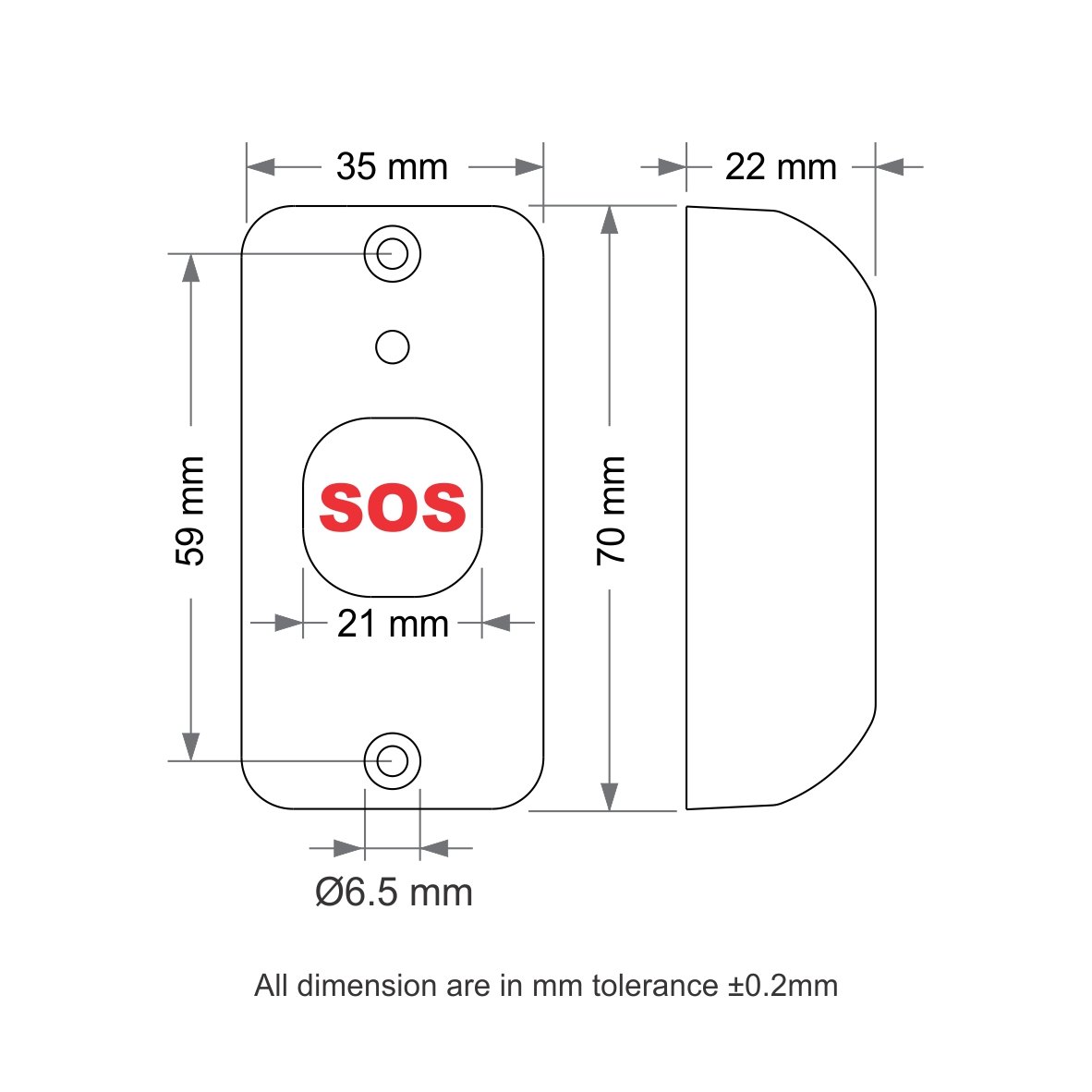 EMERGENCY PANIC SWITCH ‘NC’ IOTA707 COMPATIBLE WITH AIS140 VTS ...