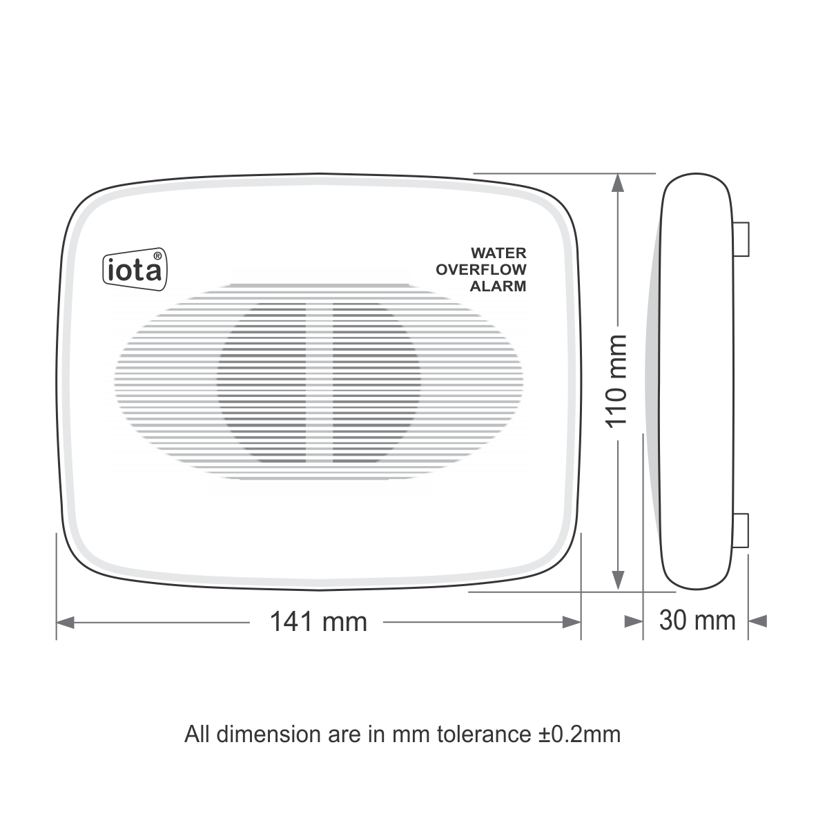 Water Overflow Alarm - H1 with kit - Electronic Sirens, Panic Switch ...